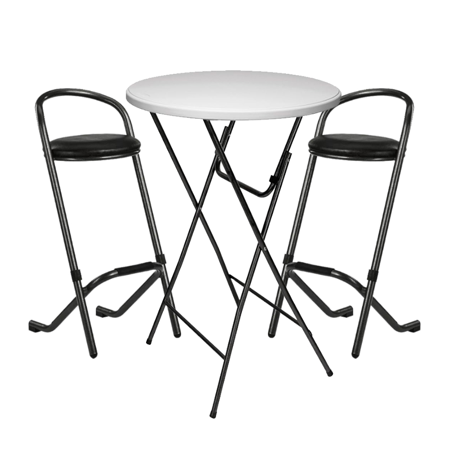 Cocktail Table with Bar Stool – upperclassrental